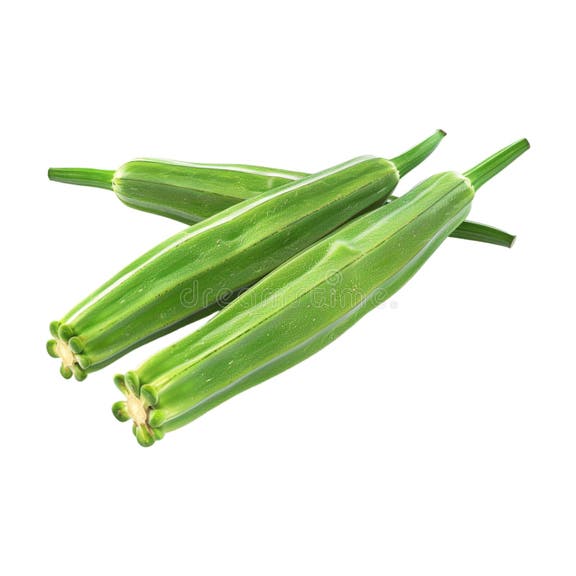 Lady Finger Vegetable on Transparent Background - Ai Generated Stock ...
