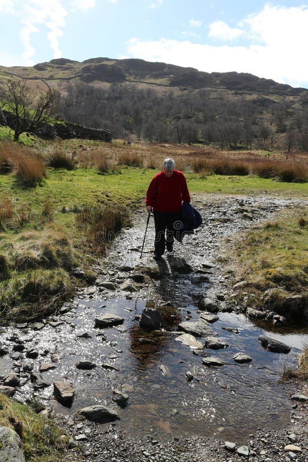 Lady Footpath Stream English Lake District Stock Photos - Free ...