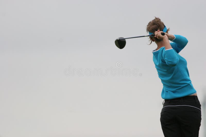 Lady golf swing stock photo. Image of golf, golfer, ball - 2206878