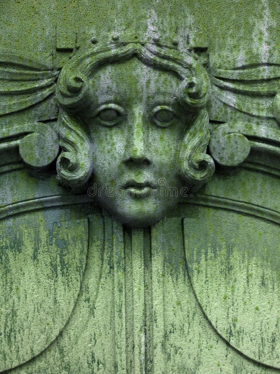 Lady in green stock photo. Image of head, handcraft, green - 2521112