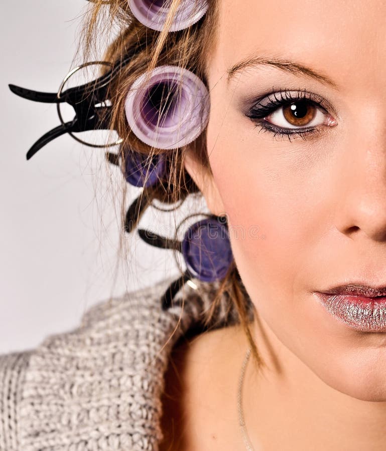 Lady Hair Style stock image. Image of glamour, fashionable - 8870127