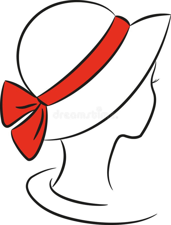 Clipart Hat Lady Red