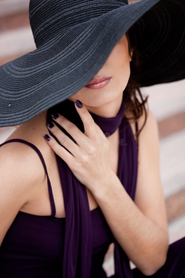 Lady in a hat stock photo. Image of body, beautiful, person - 22246598