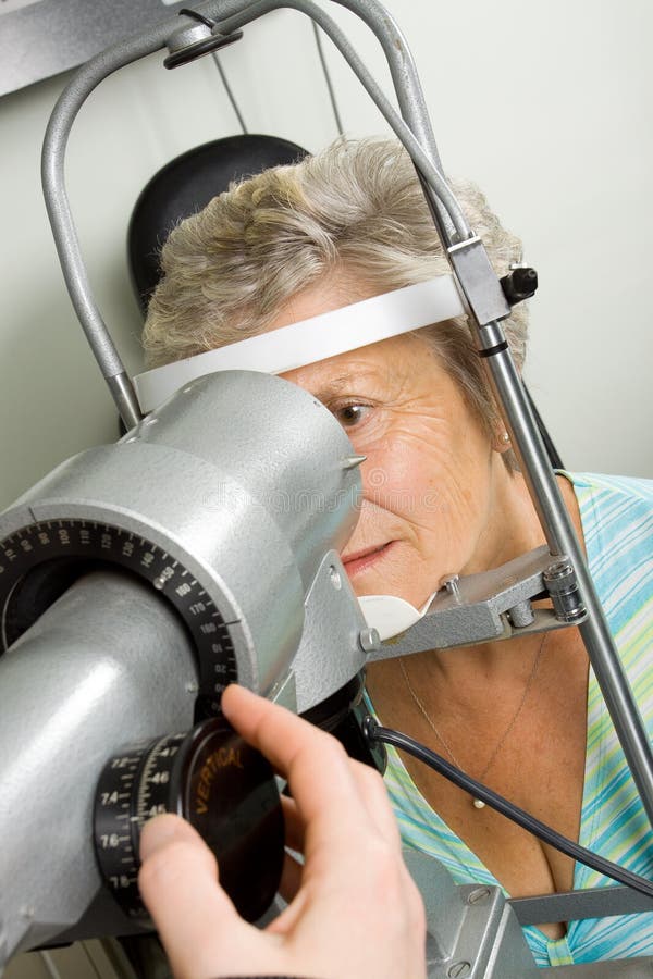 Lady Having Eye Test Examination Stock Photo - Image of appointment ...