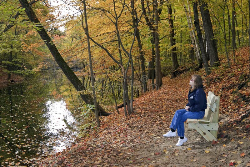 Lady Searching for Lost Golf Ball Stock Image - Image of clubs, lost ...