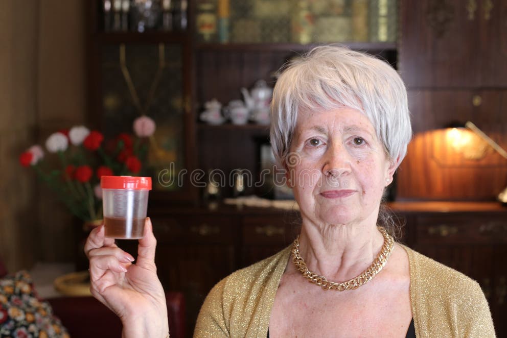 Lady Holding Sample for Urine Checkup Stock Photo - Image of care ...