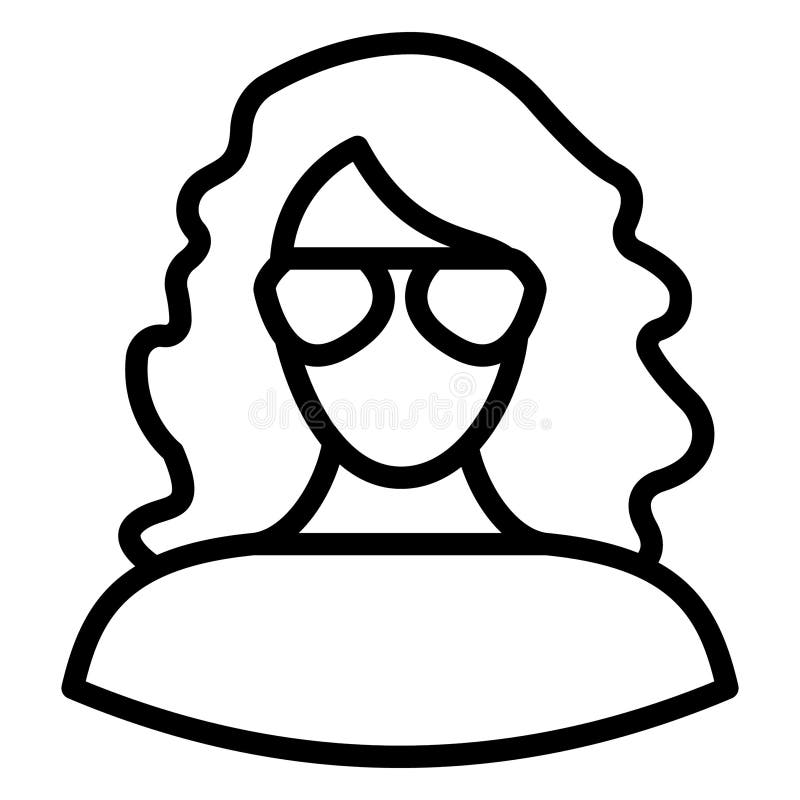 Lady Isolated Vector Icon Which Can Easily Modify or Edit Stock Vector ...