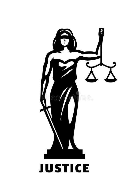 Lady justice logo. stock vector. Illustration of lawyer - 377326822