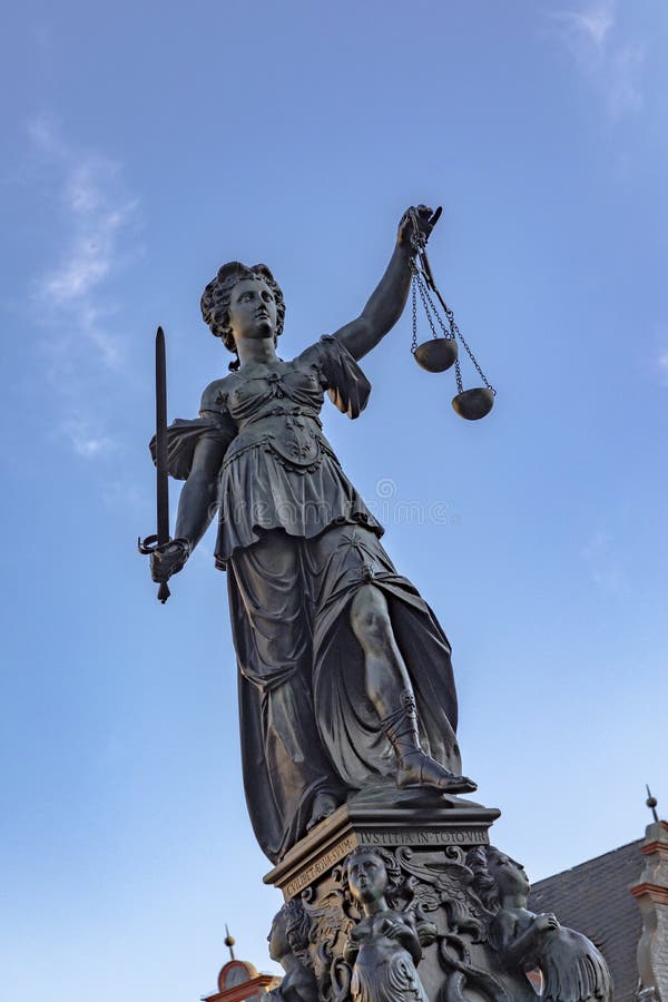 Lady Justice with the Scale Symbolizes the Law Stock Image - Image of ...