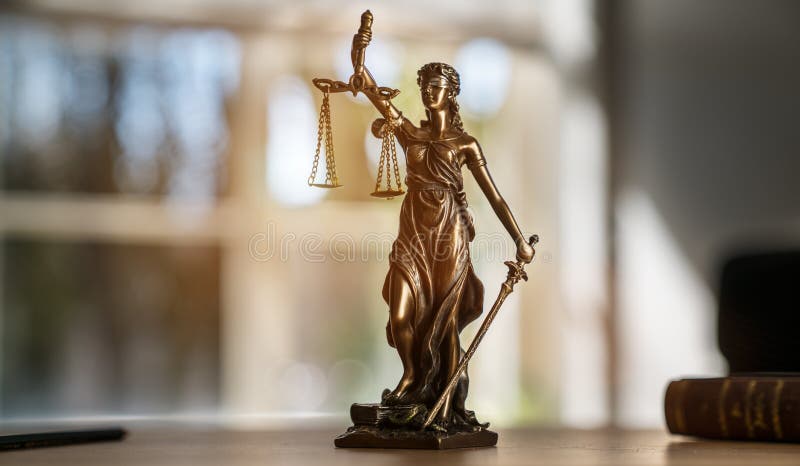 The Statue Of Justice - Lady Justice Or Iustitia / Justitia The Stock ...