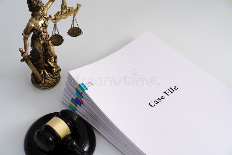 Illustrative Photo for Legal Terminology Case File Stock Photo - Image ...