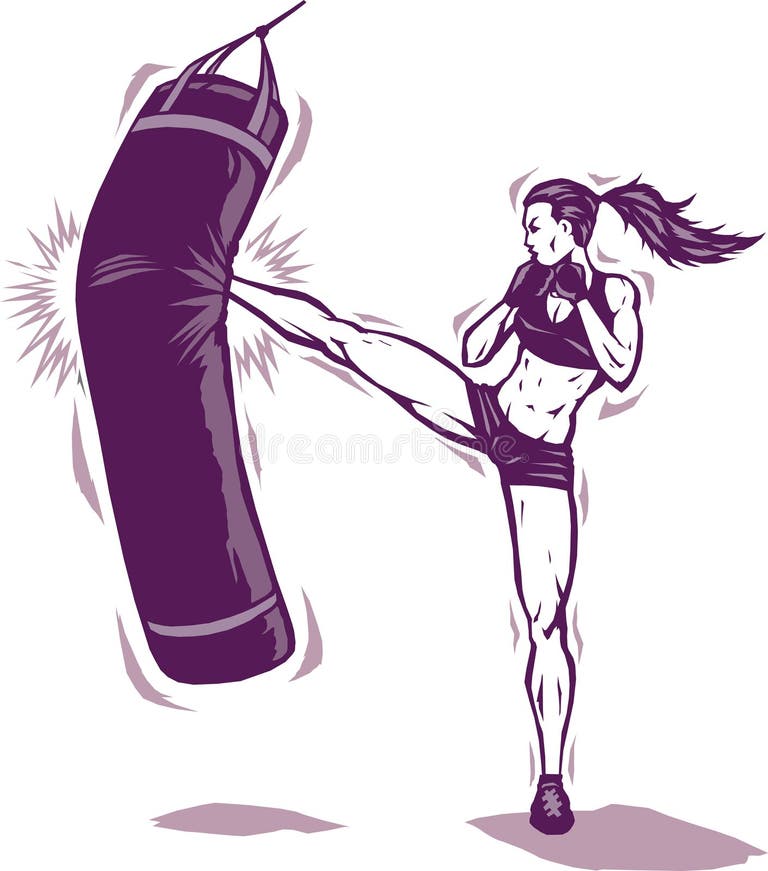 Female Kickboxer Stock Illustrations – 167 Female Kickboxer Stock ...
