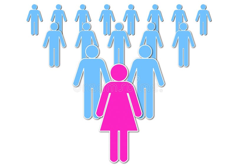 Leadership Lady Women Business Creative Team Icon Stock Vector ...