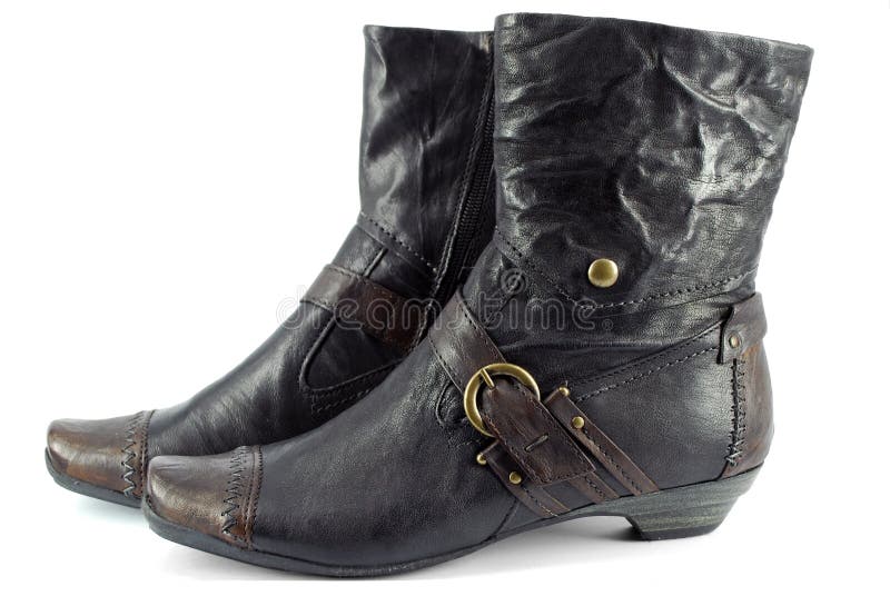 Lady leather boots stock image. Image of fashion, clothing - 11593181