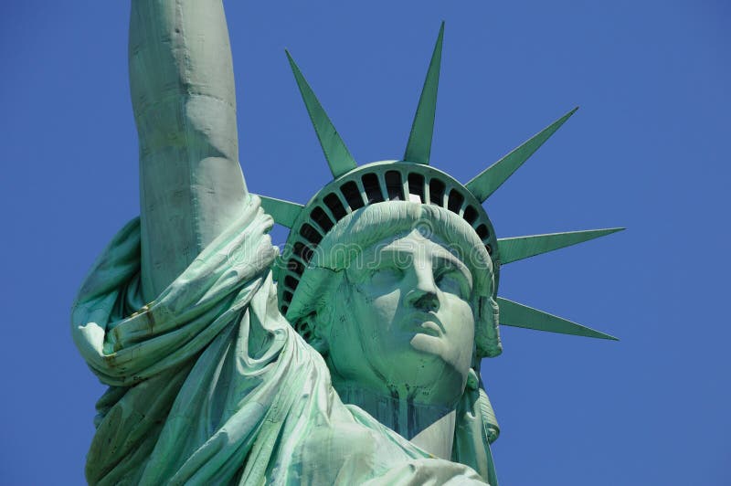 Lady Liberty Watching Over America Stock Image - Image of freedom ...