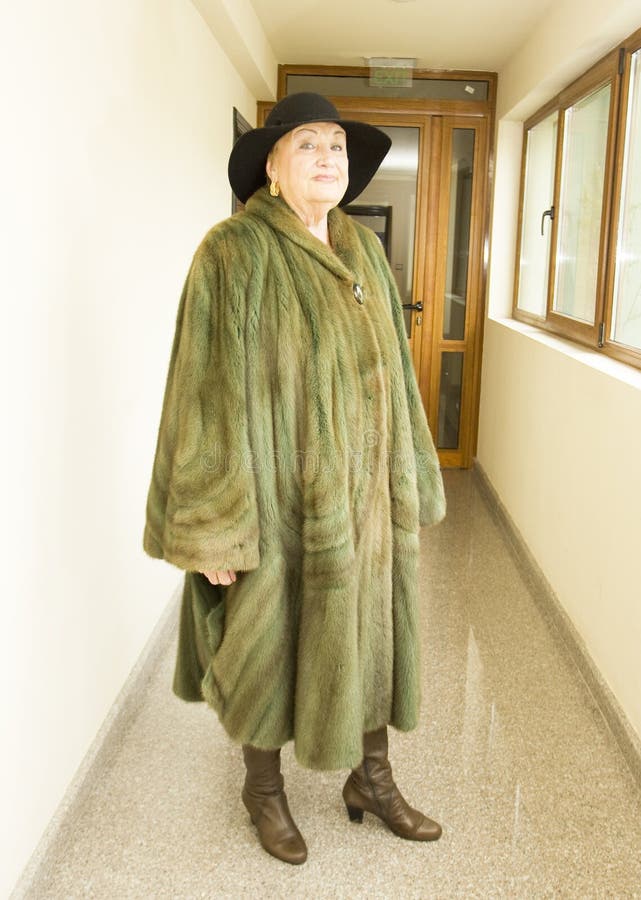 Lady in mink furcoat stock image. Image of people, mink - 54115161