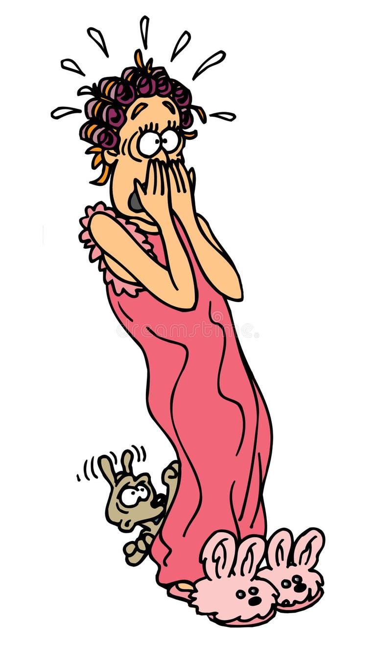 Lady Night Gown Stock Illustrations – 340 Lady Night Gown Stock ...