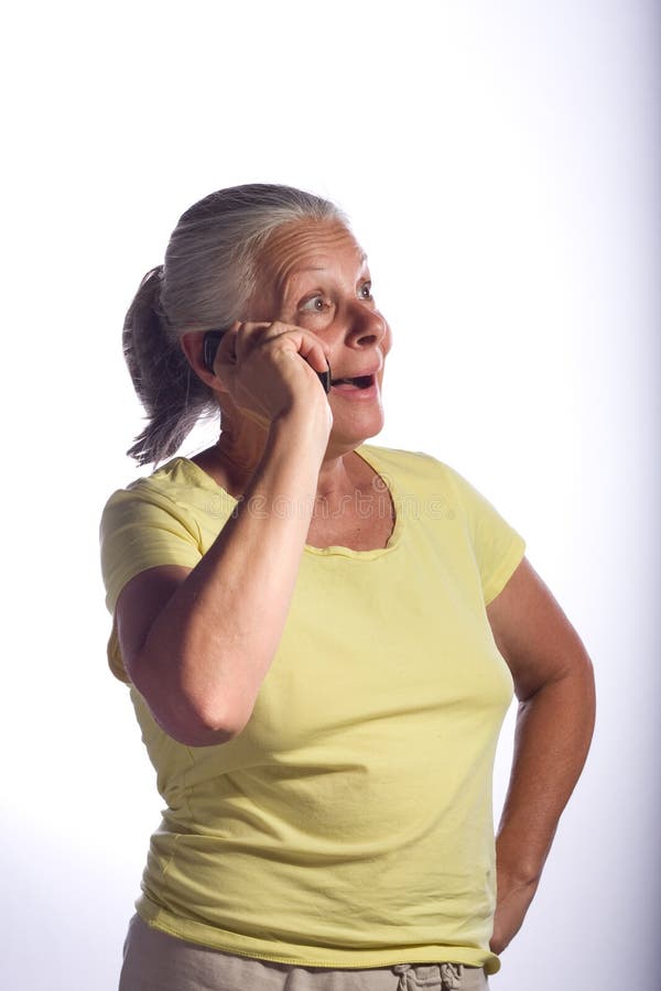 Lady On Phone Picture. Image: 5884878