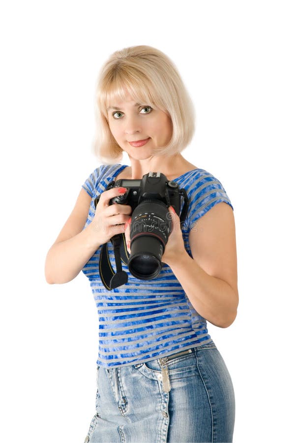 The lady - photographer stock photo. Image of photograph - 16622914