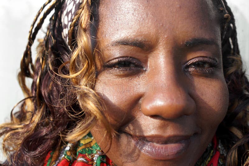 Lady portrait stock image. Image of beautiful, body, afro - 46607915