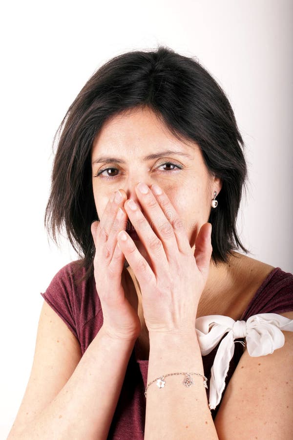 Screaming lady stock photo. Image of funny, head, portrait - 50669444