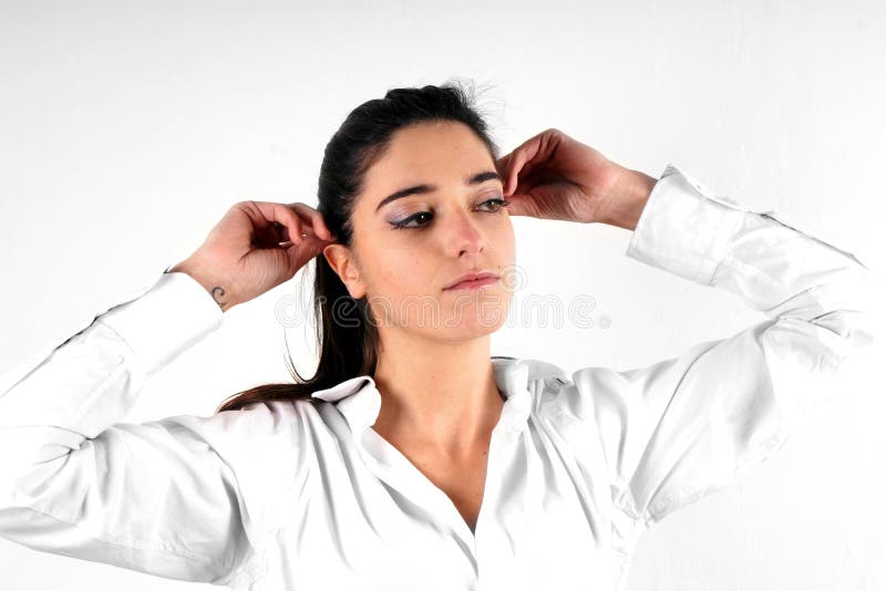 Lady portrait stock image. Image of happy, lady, lovely - 49849557