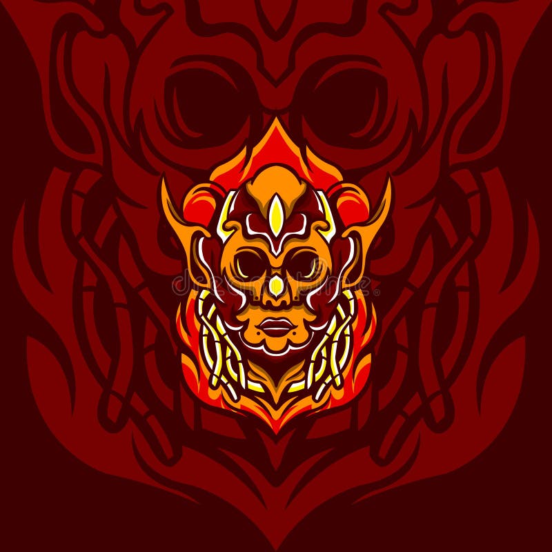 Lady Queen Fire Mascot stock vector. Illustration of sports - 192054159