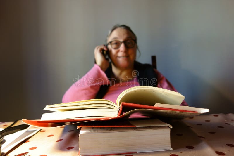 Lady reading stock image. Image of female, focus, closeup - 51188235