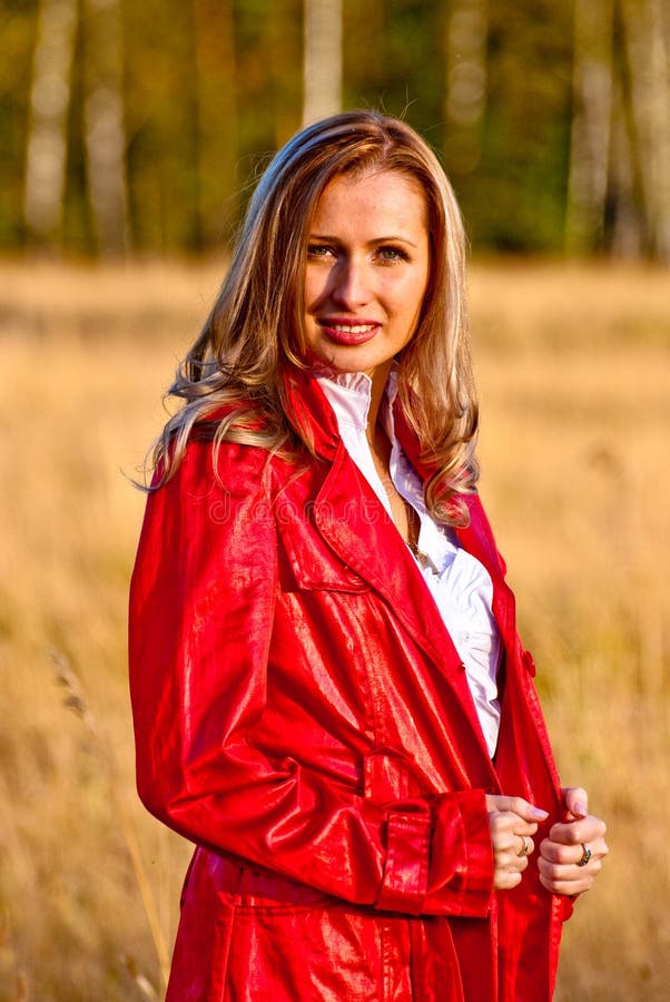 Lady in red stock image. Image of modern, cheerful, face - 11147555