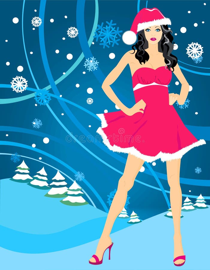 Pin-up retro girl stock vector. Illustration of colour - 1563445