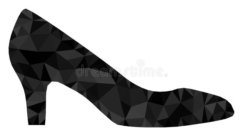 Lady Shoe Triangle Filled Icon Stock Vector - Illustration of lady ...