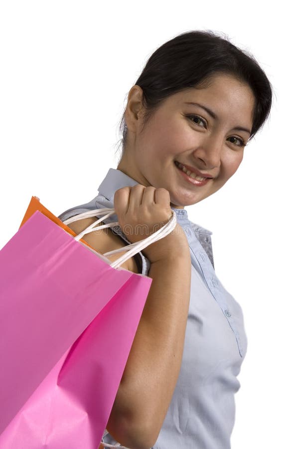Lady shopping stock photo. Image of happiness, young, person - 3024786