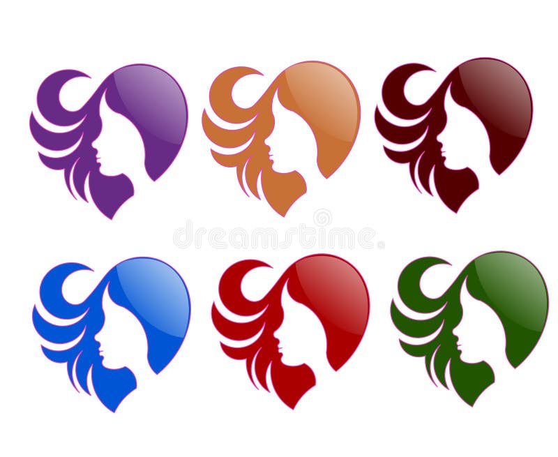 Lady symbol stock illustration. Illustration of beautycare - 18621086