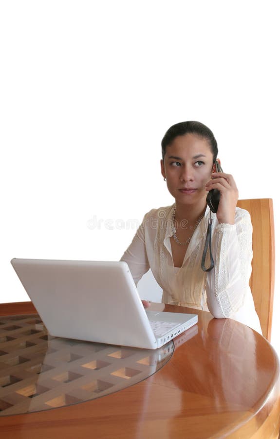 Lady talking on the phone stock photo. Image of computer - 1474656