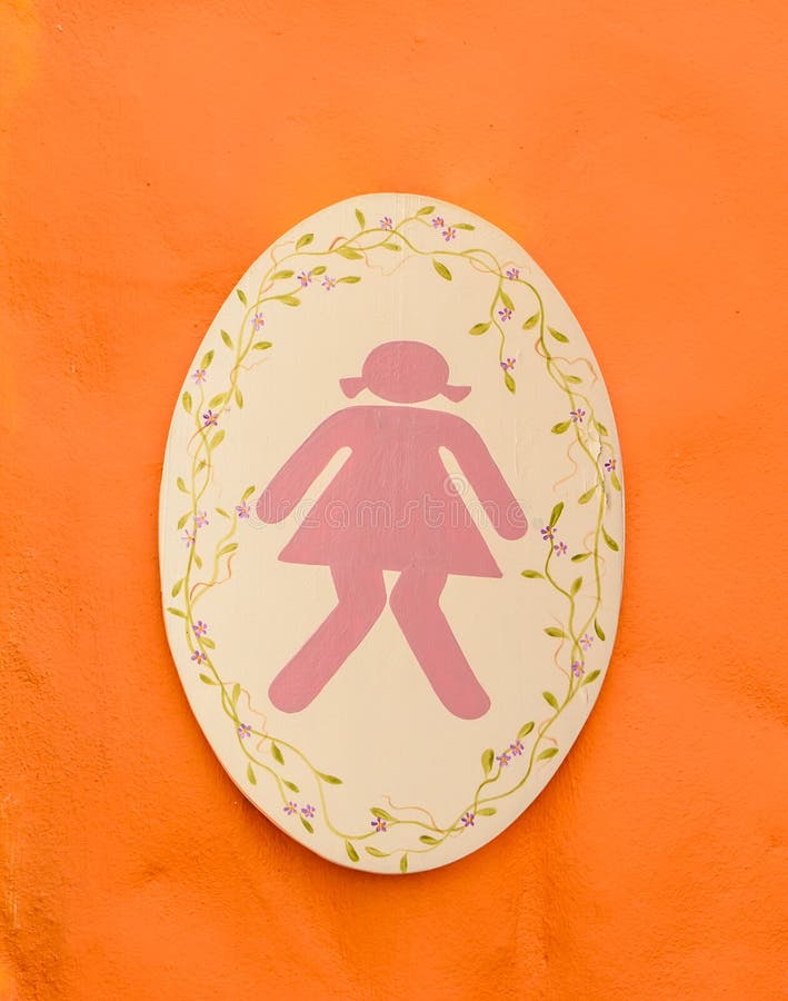 Lady`s Toilet in a Public Building. Stock Image - Image of toilets ...