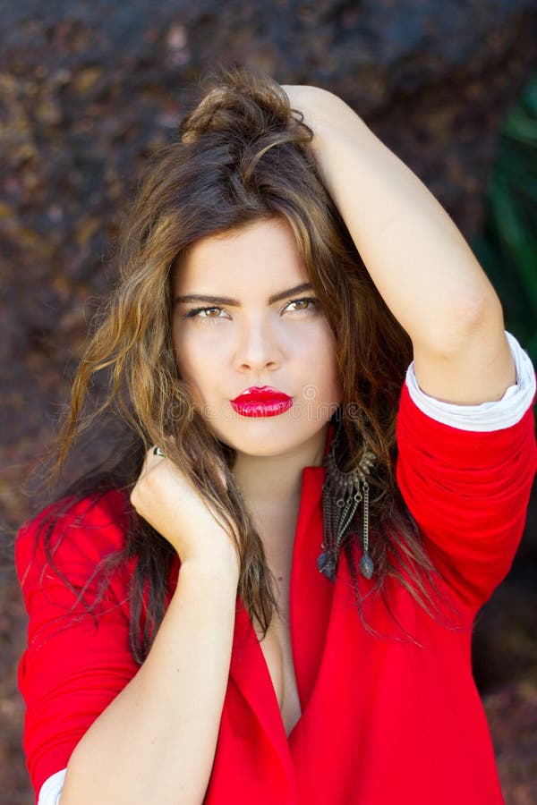 Lady Vamp stock image. Image of female, face, desire - 19127795