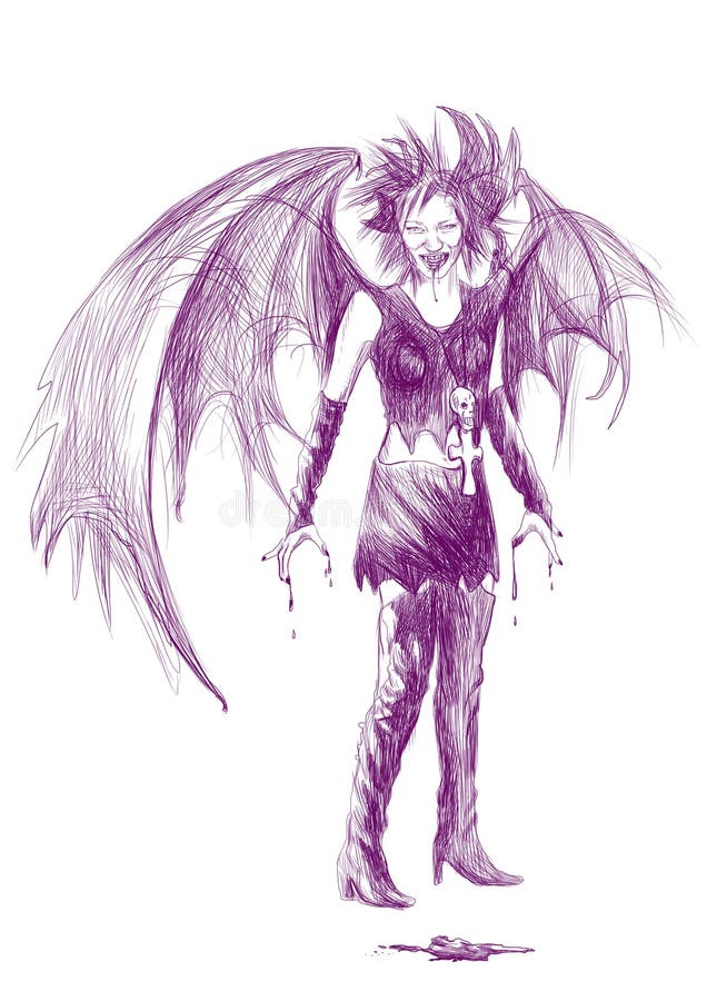 Lady vampire stock vector. Illustration of authentic - 26095119