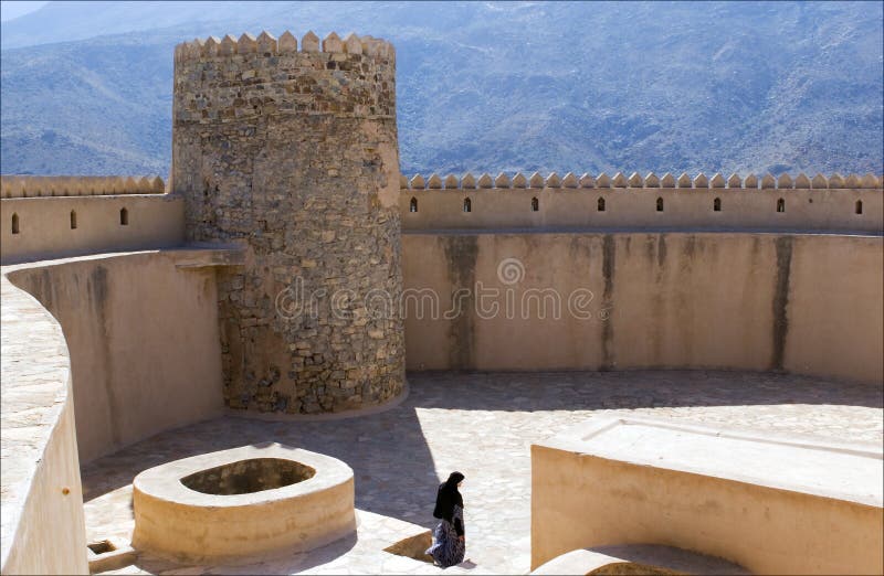 Rustaq Fort stock image. Image of oman, architecture - 56140005