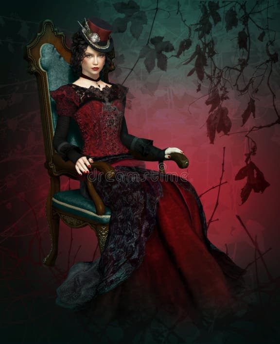 Lady Vlada Portrait stock illustration. Illustration of costume - 20896951