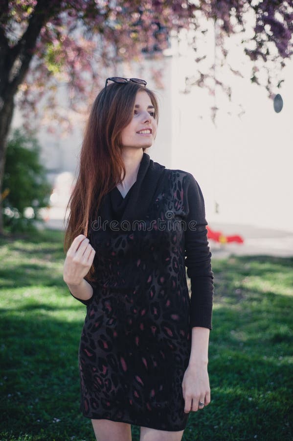 Lady for a walk stock image. Image of famale, lady, face - 73508533
