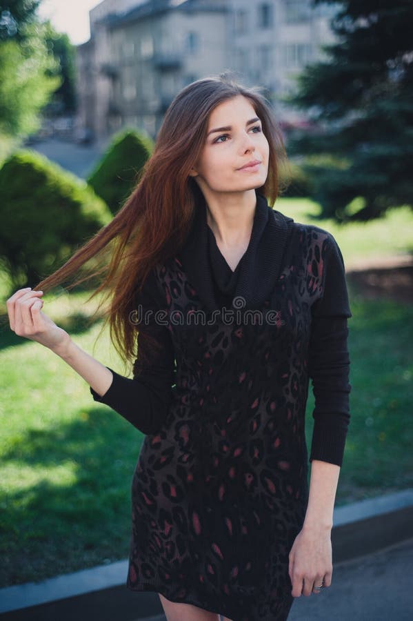 Lady for a walk stock photo. Image of beauty, lady, person - 73508612