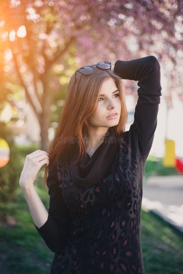 Lady for a walk stock photo. Image of girl, lady, people - 73508758