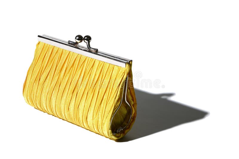 Yellow Purse stock image. Image of lady, wallet, texture - 342446281