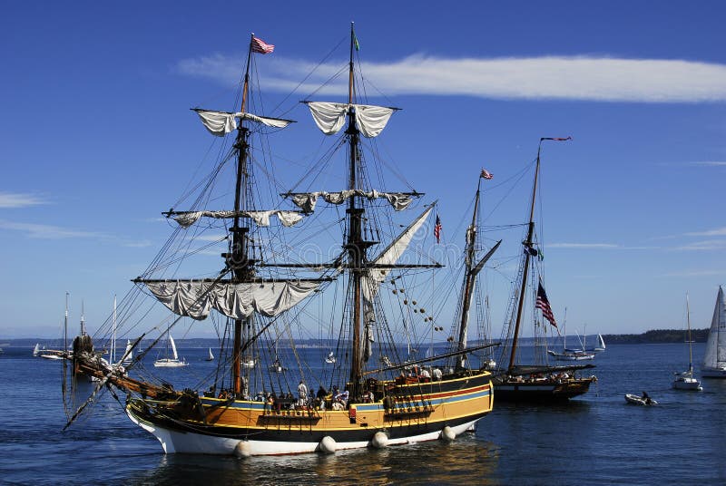 Lady Washington stock image. Image of tall, lady, sailboat - 1269969