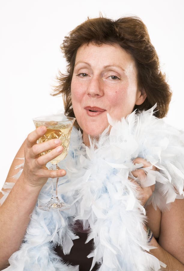 Lady Wearing A Boa Picture. Image: 913555