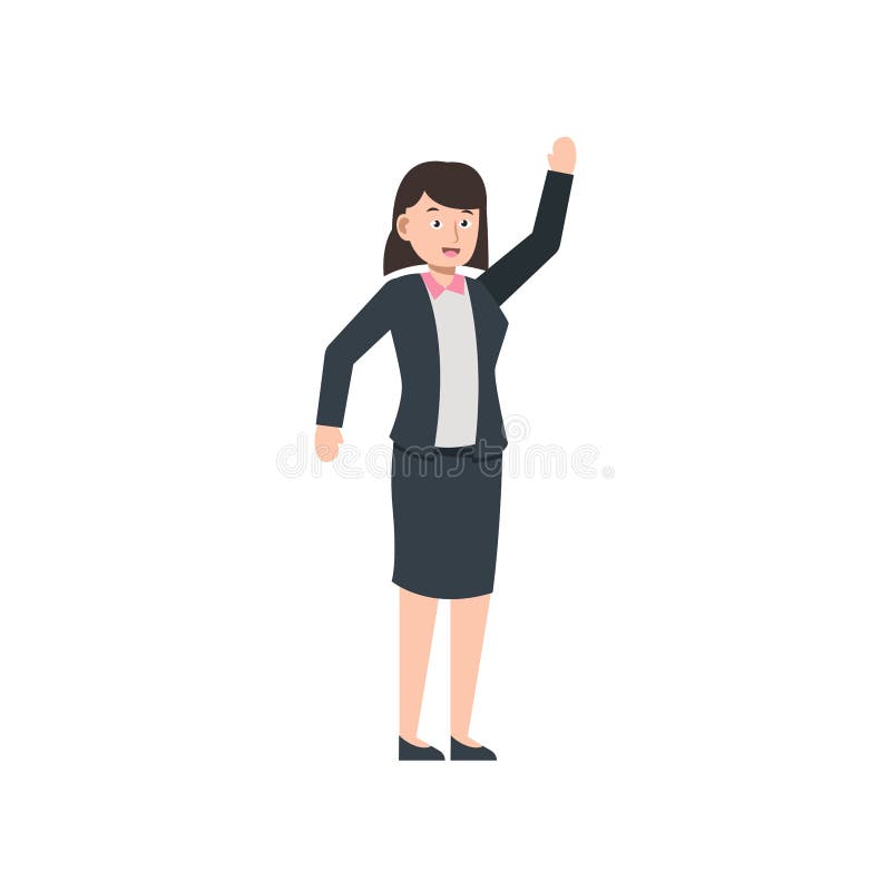 Lady Woman Character Style Vector Illustration Design Stock Vector ...