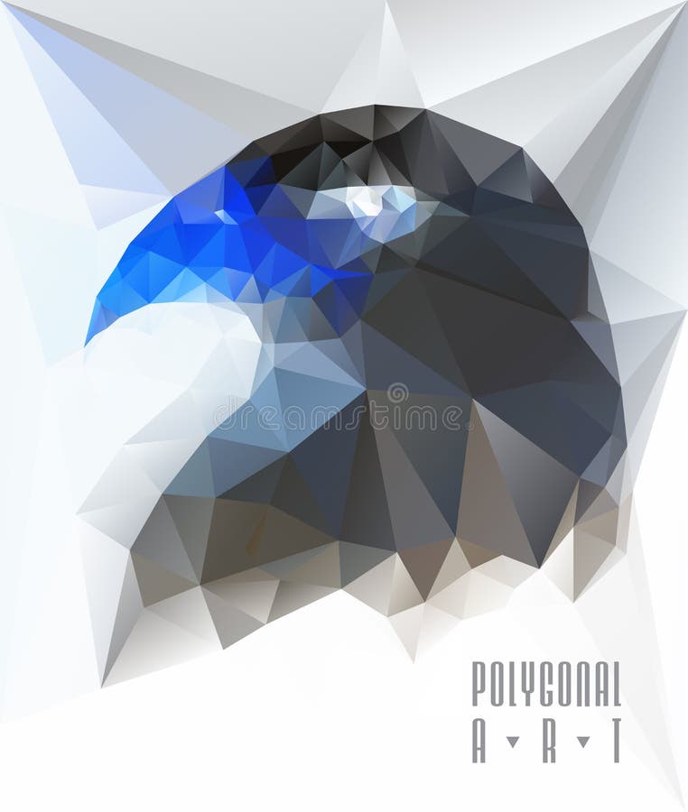 Ladybird polygonal stock vector. Illustration of hawk - 57369875