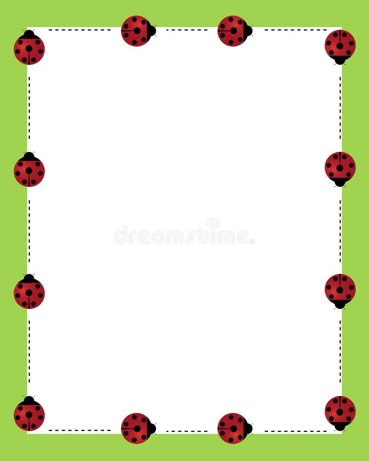 Ladybug Border Stationery