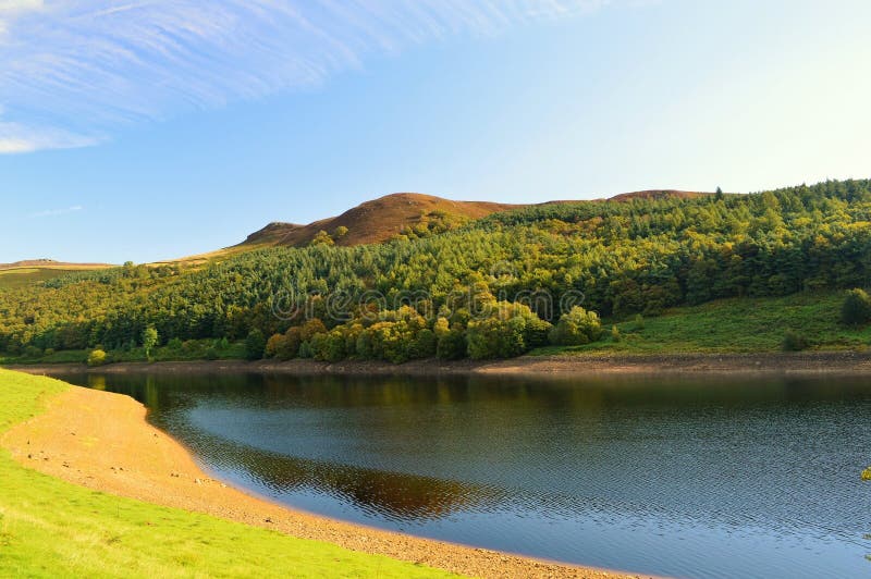 Ladybower Reservoir. stock image. Image of reservoir - 100858639
