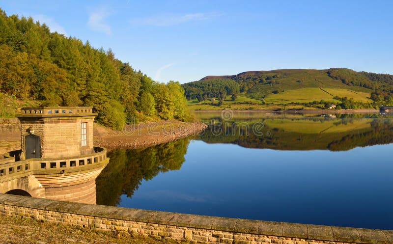 Ladybower Reservoir. stock image. Image of reservoir - 100858639